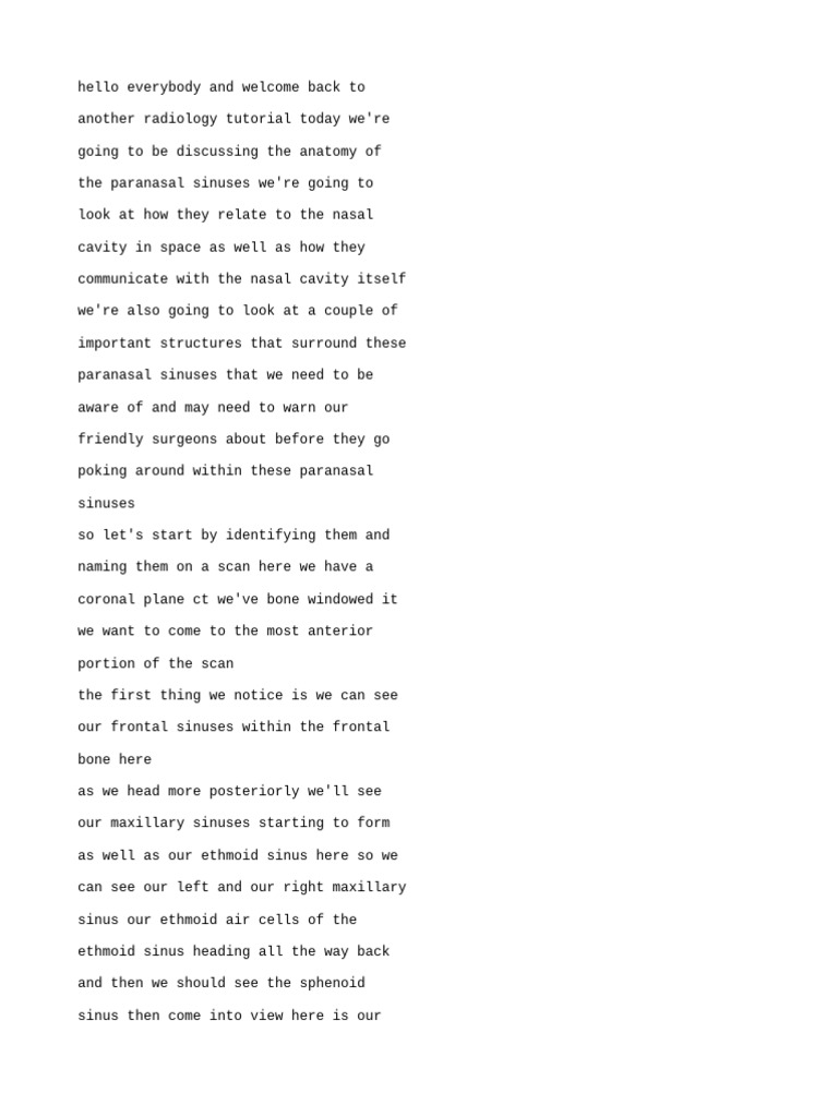 [English (auto-generated)] Paranasal Sinuses and Nasal Cavity ...