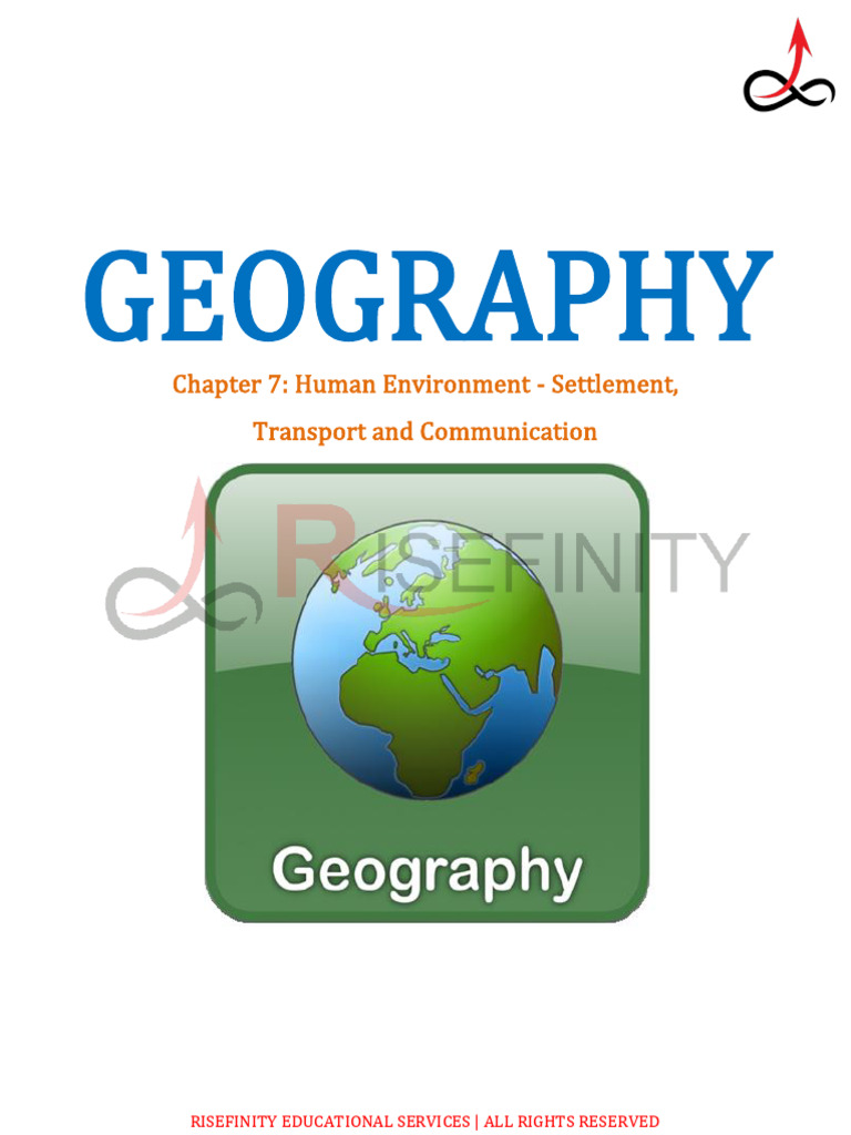Chapter_7 Human Environment Settlement Transport and Communication_Watermark | PDF | Transport ...