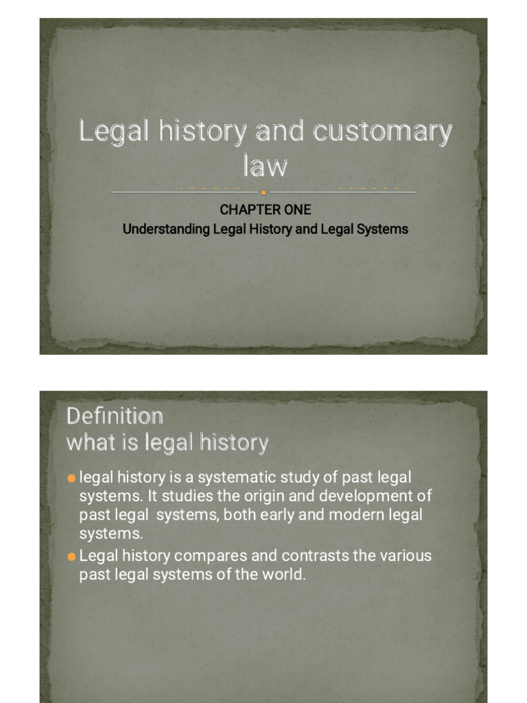 Legal History and Customary Law | PDF | Habits | Relativism