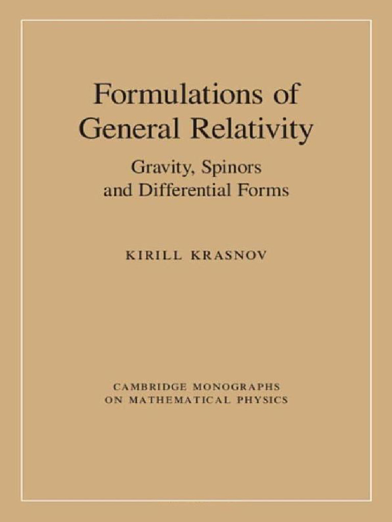 (Cambridge Monographs On Mathematical Physics) Kirill Krasnov ...