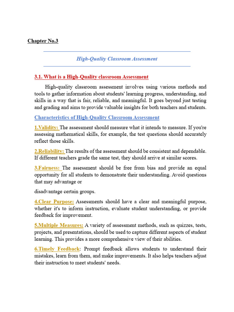 Unit 03 Assessment | PDF | Educational Assessment | Learning