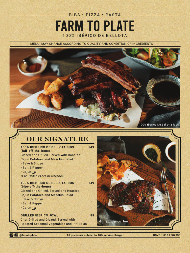 Farm To Plate Menu Softcopy 3 | PDF