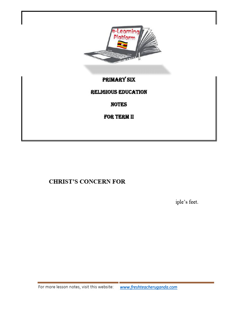 P.6 CRE Notes Term 2 | PDF | Sacraments | Eucharist