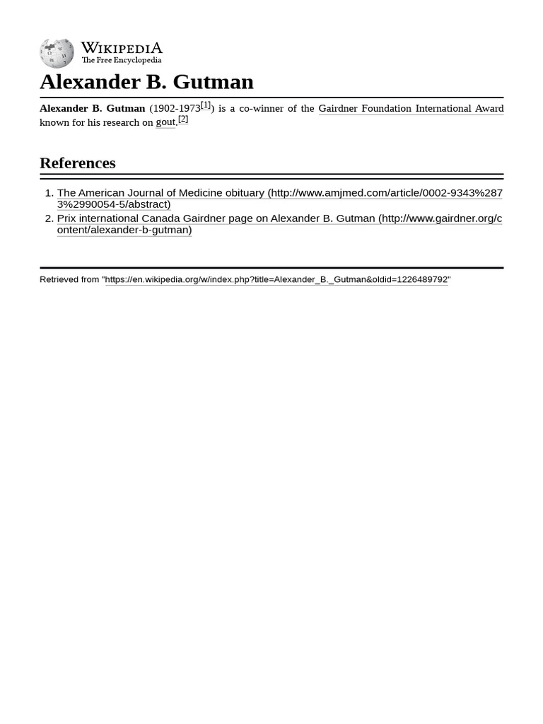 Alexander B. Gutman | PDF