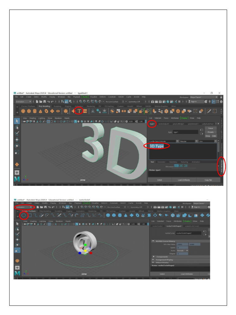 Camera Creation Using Text Tool | PDF
