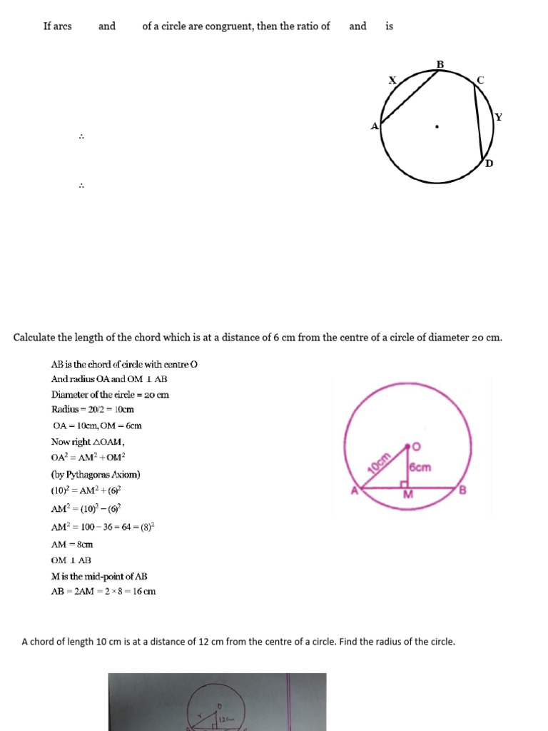 Grade 9 Circles Ppt | PDF