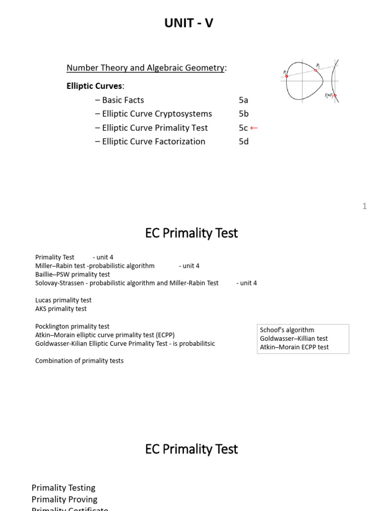 MFIS 5c1 EC Primality Test 2024 | PDF | Prime Number | Theoretical ...
