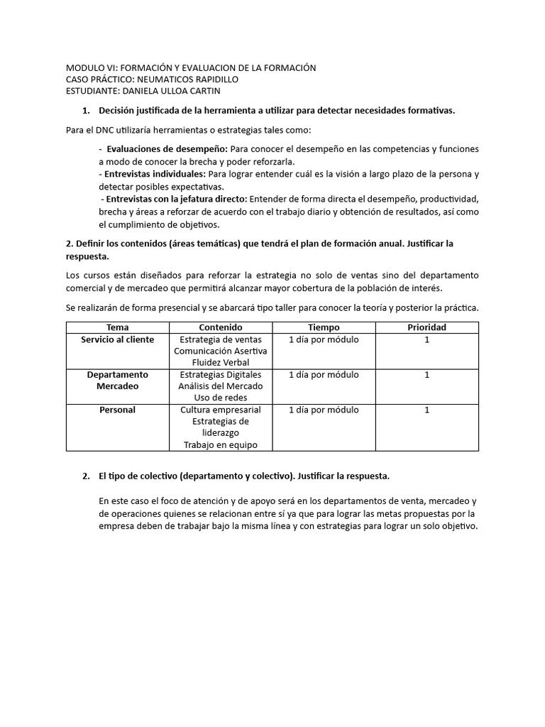 Entrega de Caso - Neumaticos Rapidillo | PDF | Marketing | Comunicación ...
