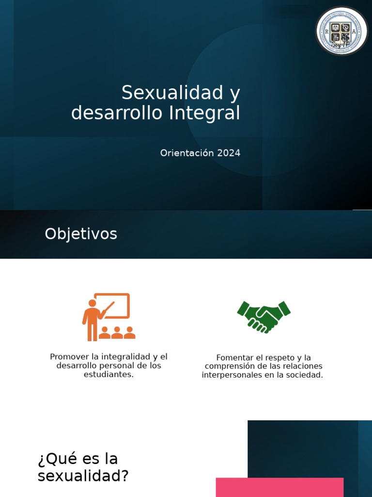 Clase Orientación - Sexualidad y desarrollo Integral - 2do Semestre | PDF | La sexualidad humana ...