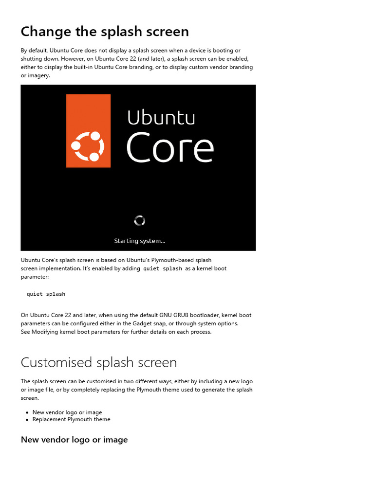 Change the splash screen _ Ubuntu | PDF | Booting | Operating System Families