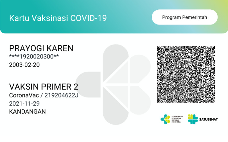 Sertifikat Vaksin 2 | PDF