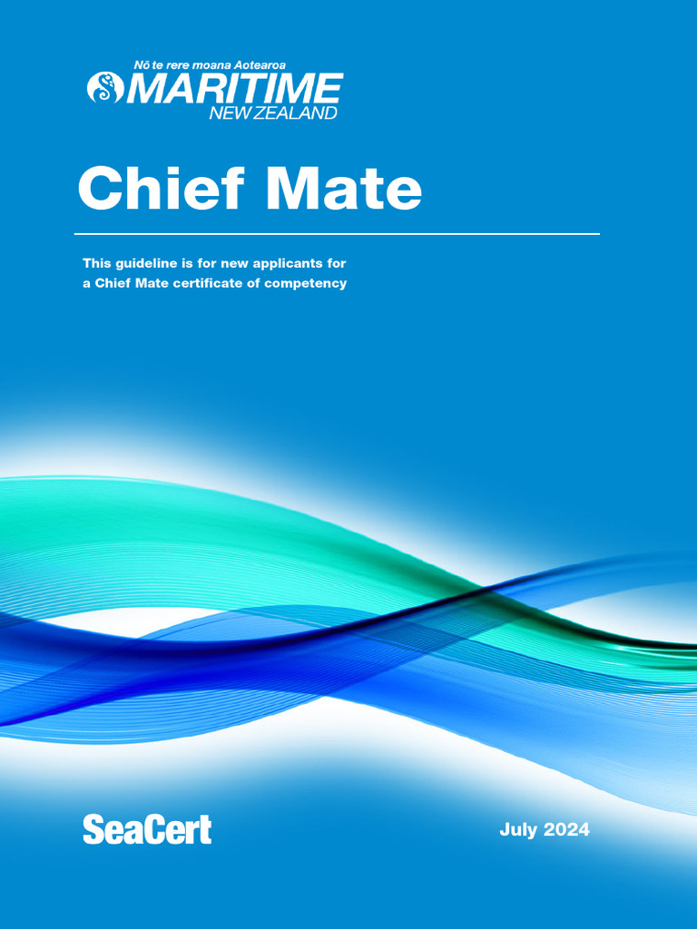 Chief Mate Certificate Application Guide | PDF | Identity Document