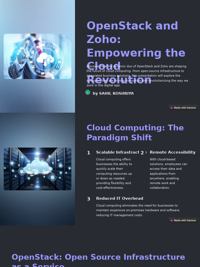 OpenStack and Zoho Empowering The Cloud Revolution | PDF | Cloud ...