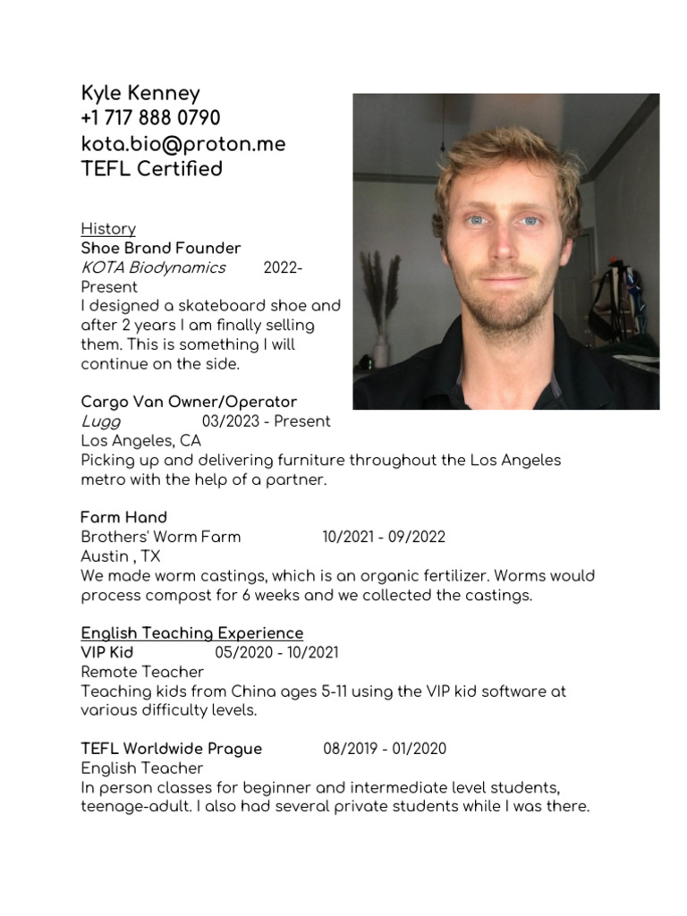 Kyle Resume 2024 | PDF