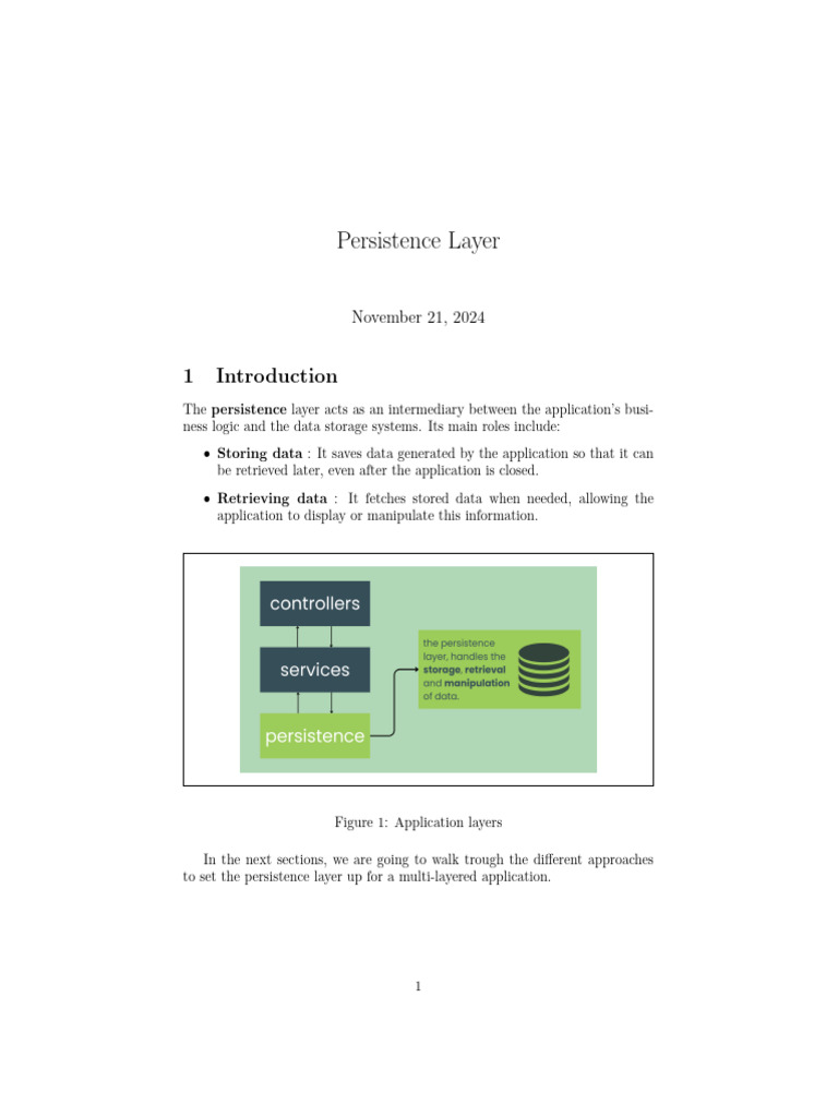 Chapter 1 Persistence | PDF | Databases | Class (Computer Programming)