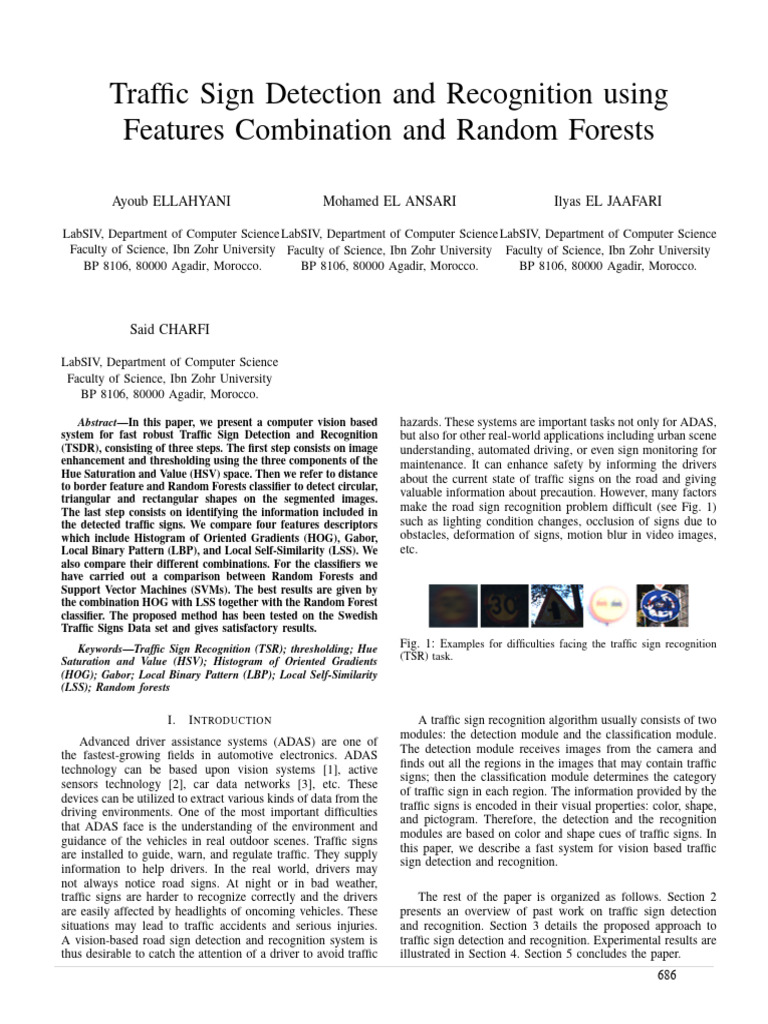 Paper 93-Traffic Sign Detection and Recognition | PDF | Image ...