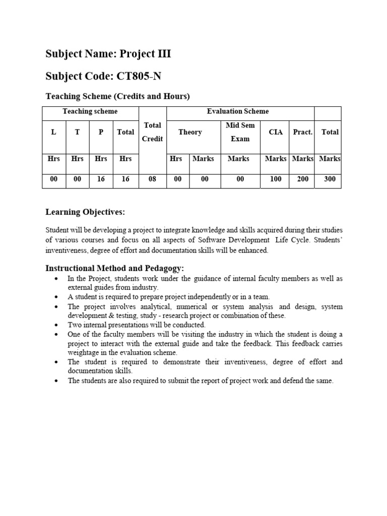 CT805-N Project 3 | PDF | Evaluation | System