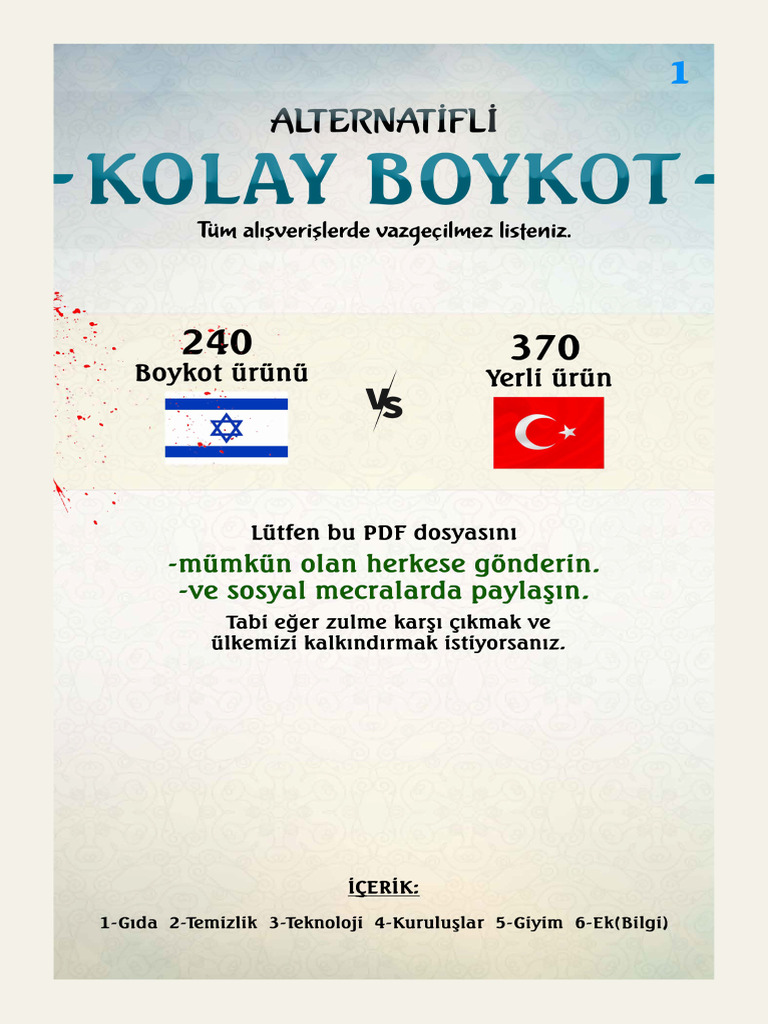 Baskı İçin-Kolay Boykot Dosyası | PDF