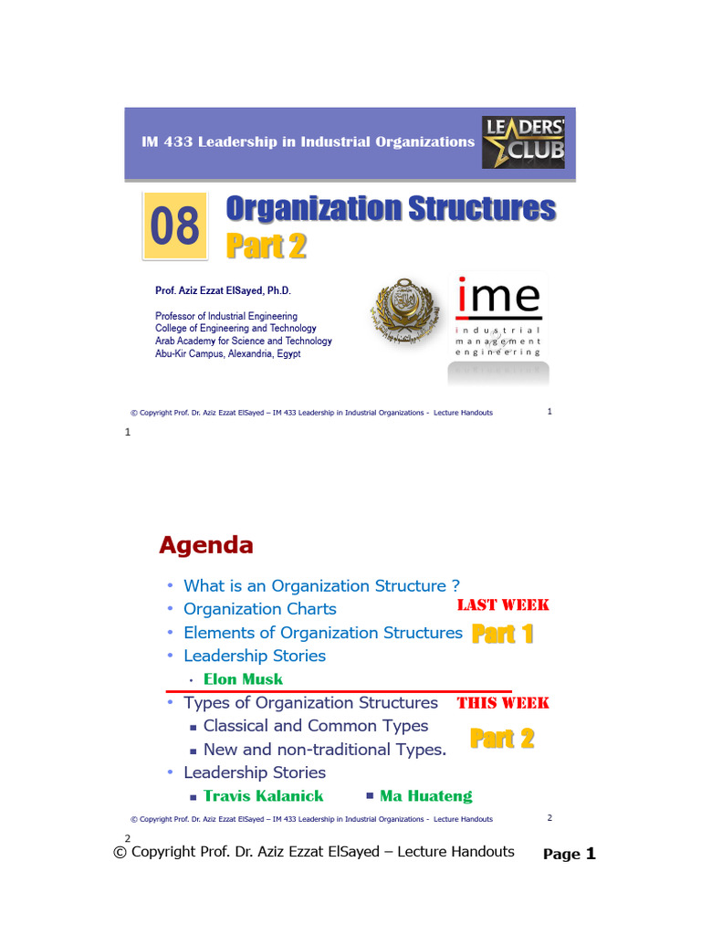 8-Organization Structures-Part 2 | PDF | Business