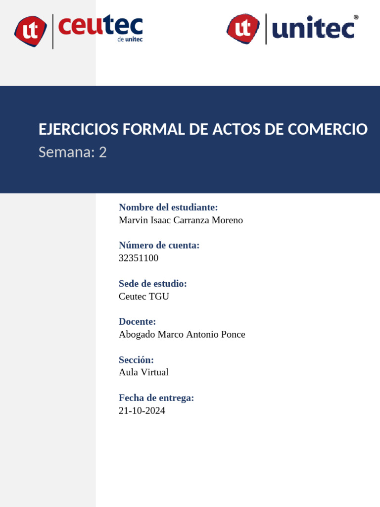 ACTOSDECOMERCIO | PDF | Menor (ley) | Honduras