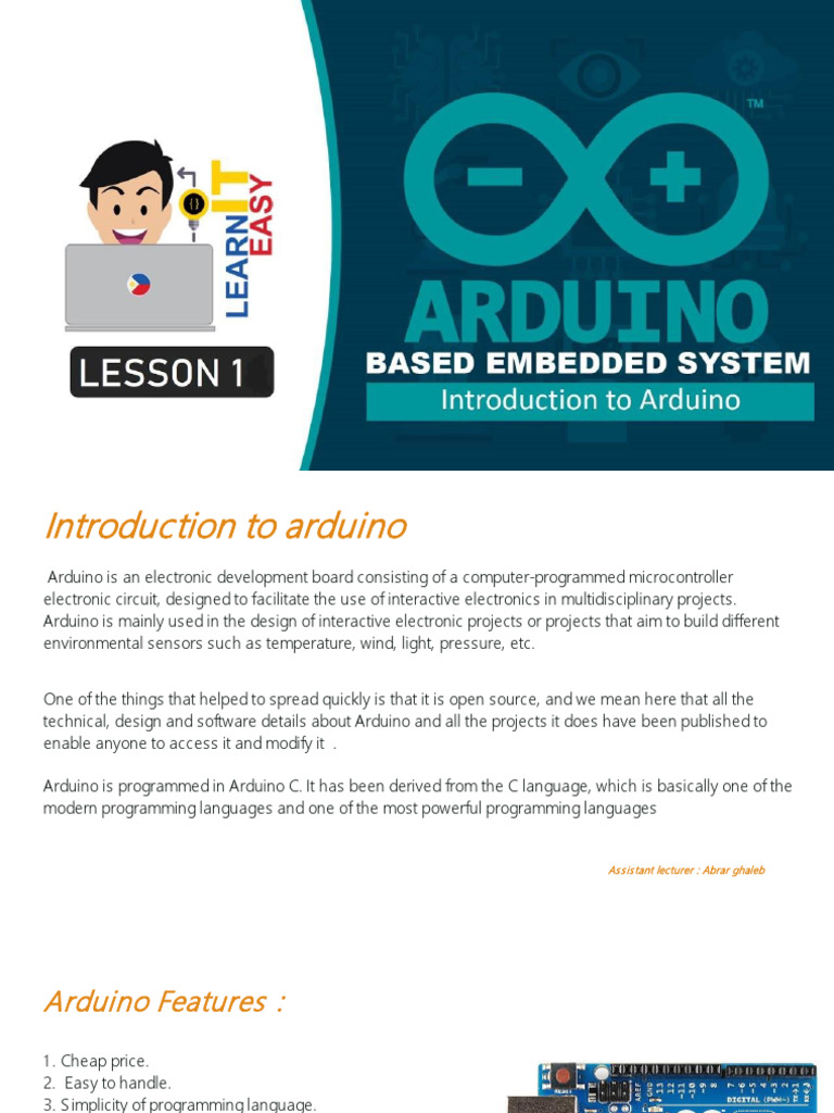 Introduction to Arduino Programming | PDF | Arduino | Software Engineering
