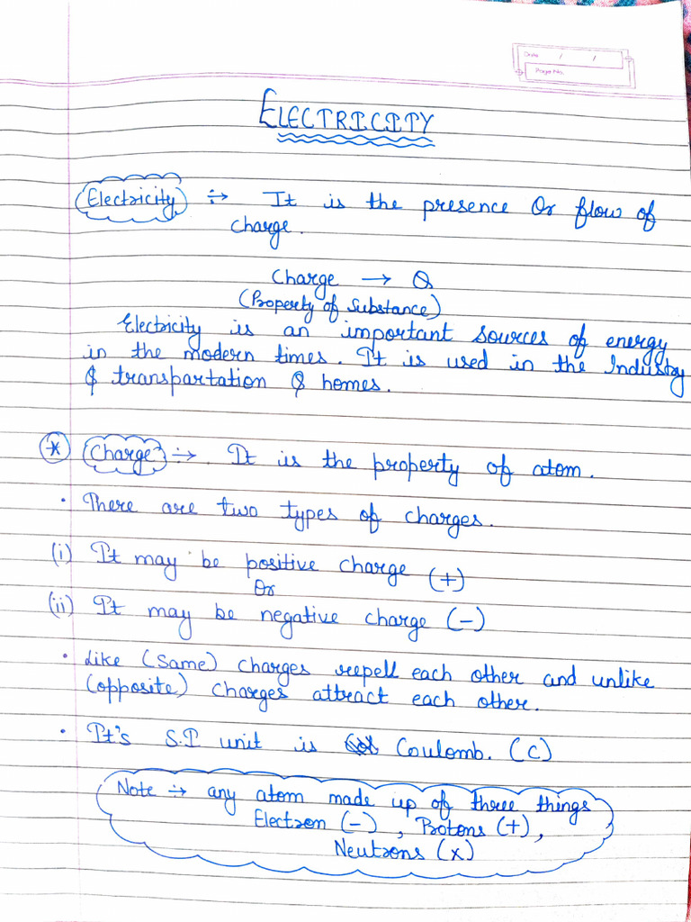 electricity class 10 notes | PDF | Electricity | Applied And ...
