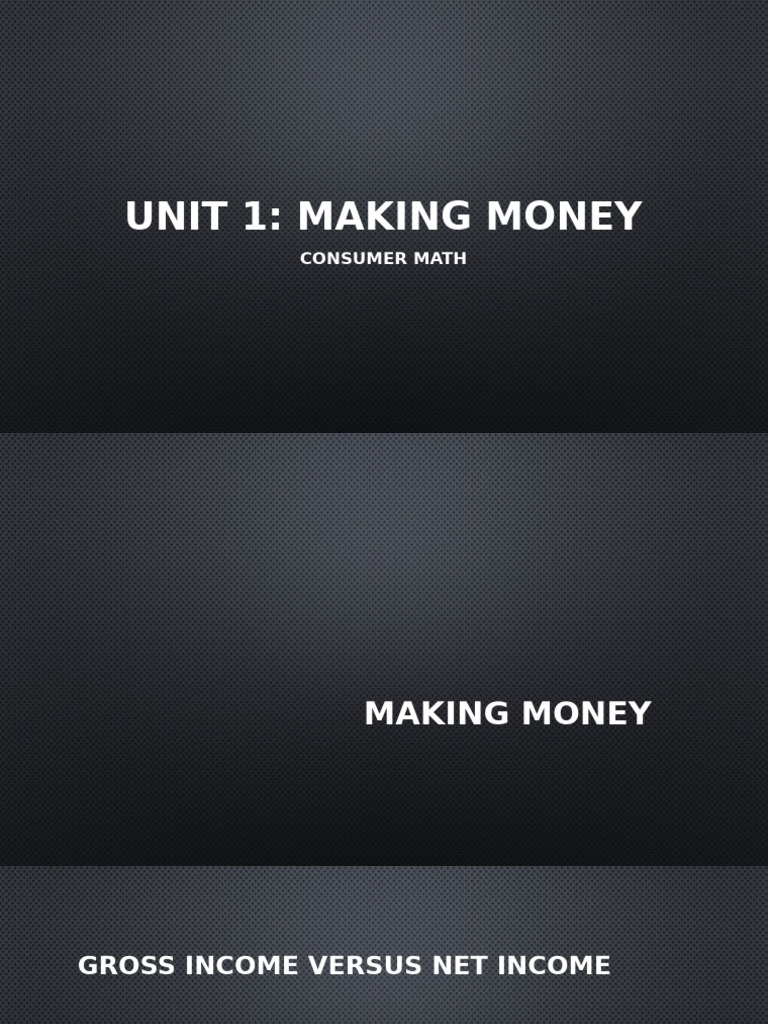 Consumer Math: Understanding Income | PDF | Salary | Overtime
