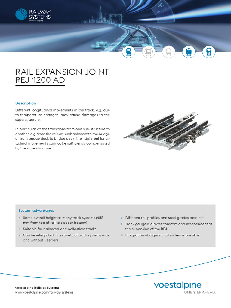 Railwaysystems Factsheet Rail Expansion Joint en 070918 | PDF | Rail ...