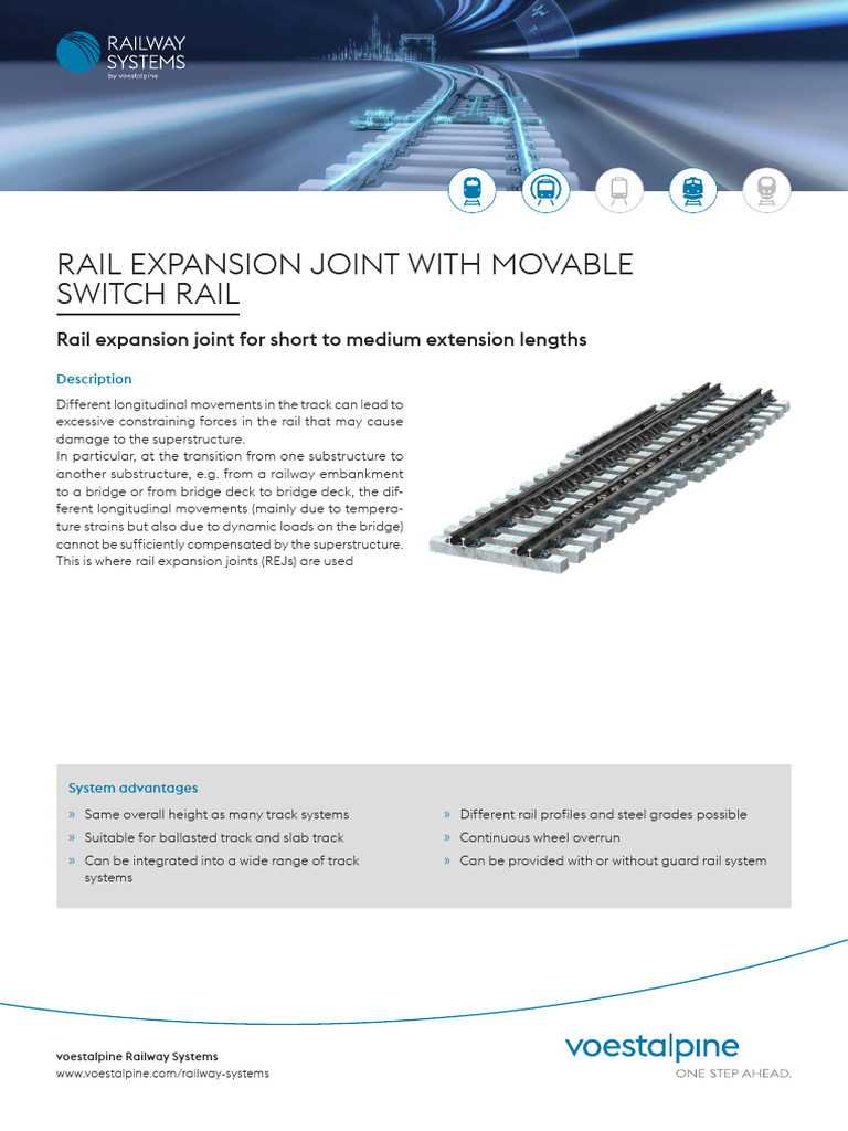 MT ME HH Rail Expansion Joint With Movable Switch Rail Preview | PDF