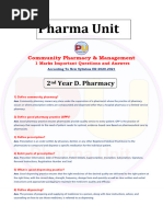 Definition, Scope, of Community Pharmacy | PDF | Pharmacy | Medical ...