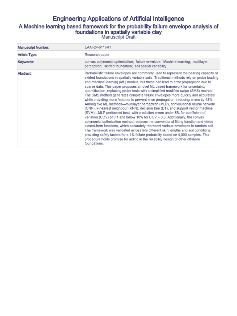 EAAI-24-5116 R1 Reviewer | PDF | Artificial Neural Network | Machine ...
