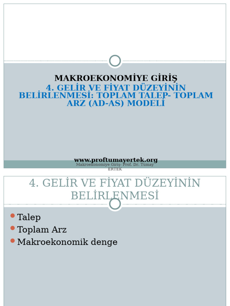 Makro Ekonomi Bolum 04 | PDF