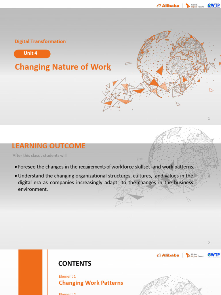 DT Topic 4 - Changing Nature of Work - V2 | PDF | Linked In | Employment