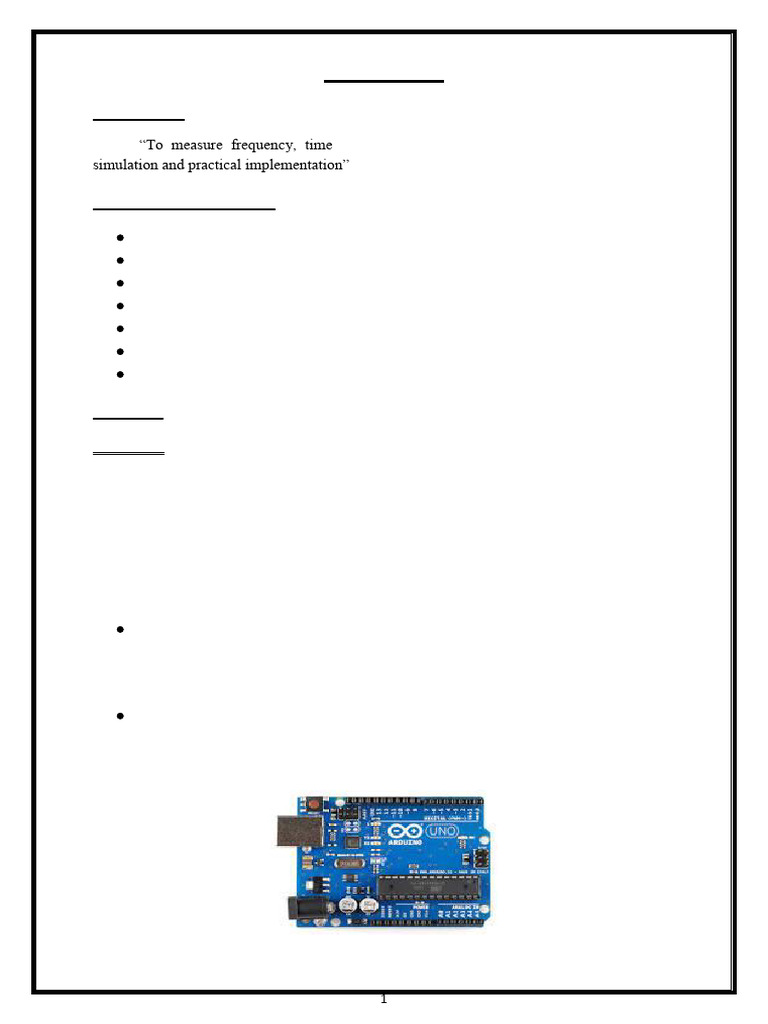 Frequency, Time-Period and Duty-Cycle Using Arduino | PDF | Arduino | Microcontroller