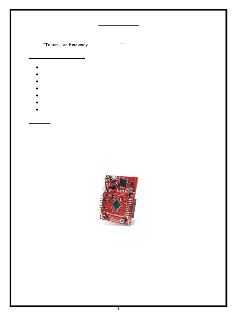 To Measure Frequency Using TM4C123 | PDF | Microcontroller | Arduino