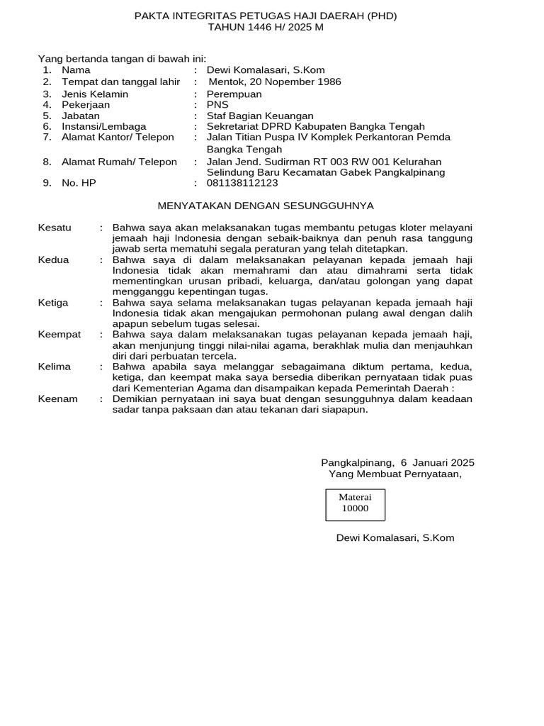 Fakta Integritas | PDF