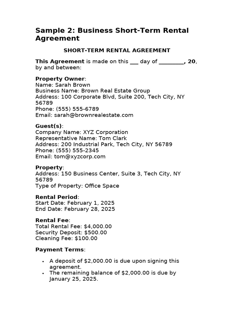 Agreement Sample 2 Pdf