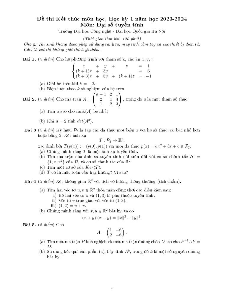 LA UET Winter2023 1A-1 | PDF