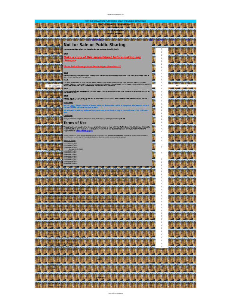 Traffic Signal Material List 2025 | PDF | Optical Fiber | 4 G