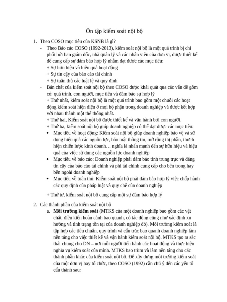 ôn tập ksnb | PDF