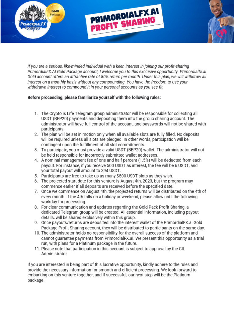 CIL PrimordialFX - Ai Gold Group | PDF | Interest | Investing