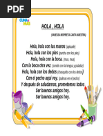 Hola Hola Con Las Manos | PDF