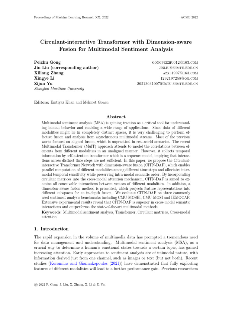 Circulant-Interactive Transformer With Dimension-Aware | PDF | Deep Learning | Artificial Neural ...