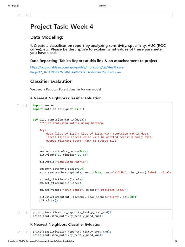 Classification Model Evaluation Report | PDF | Receiver Operating Characteristic | Applied ...