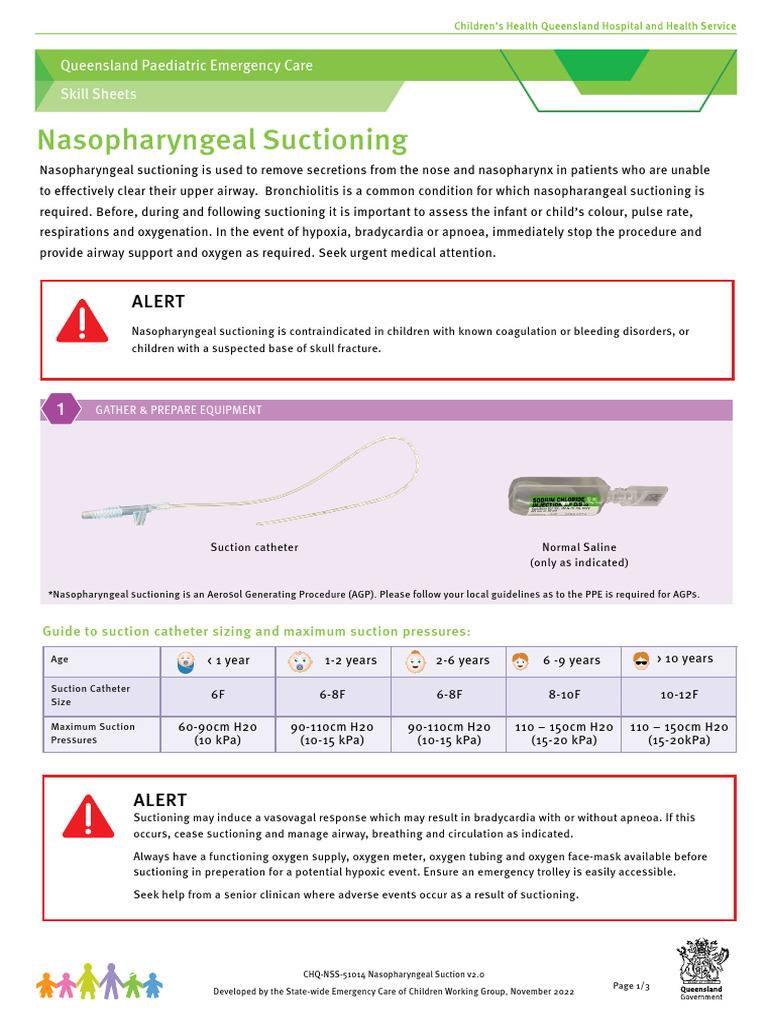 Nasopharyngeal Suctioning | PDF | Breathing | Medicine