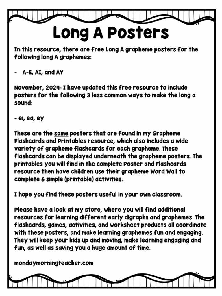 Long A Posters Freebie FINAL | PDF