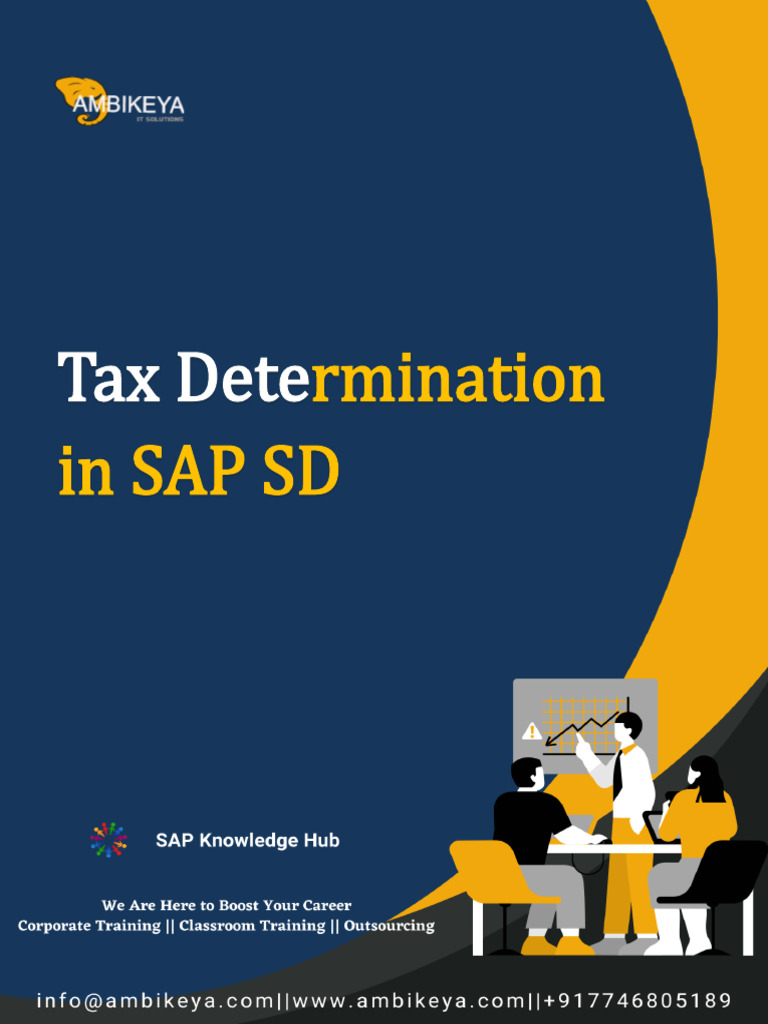 Tax Determination in SAP SD | PDF | Value Added Tax | Taxes