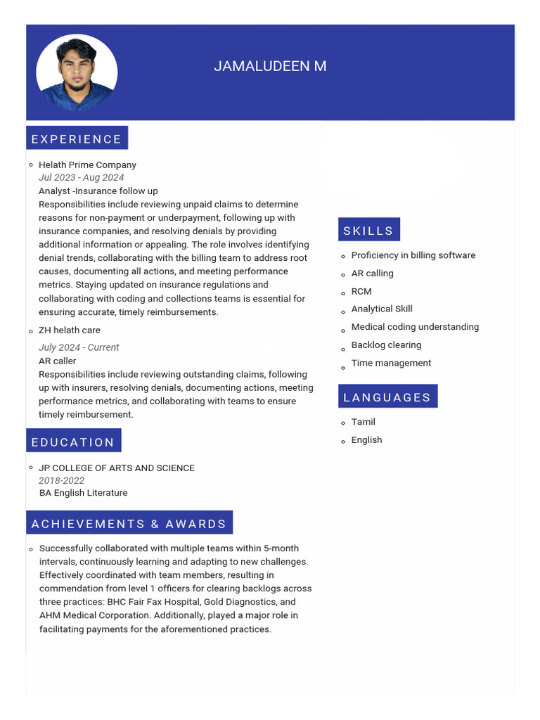 Jamal New Resume PDF | PDF