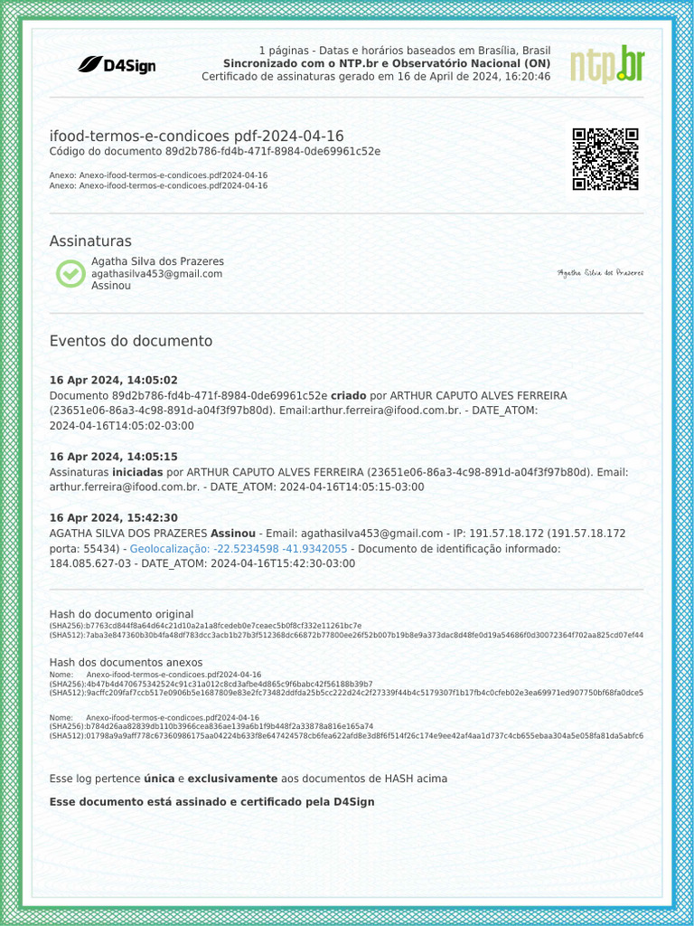 Ifood Termos e Condicoes PDF 2024 04 16 | PDF