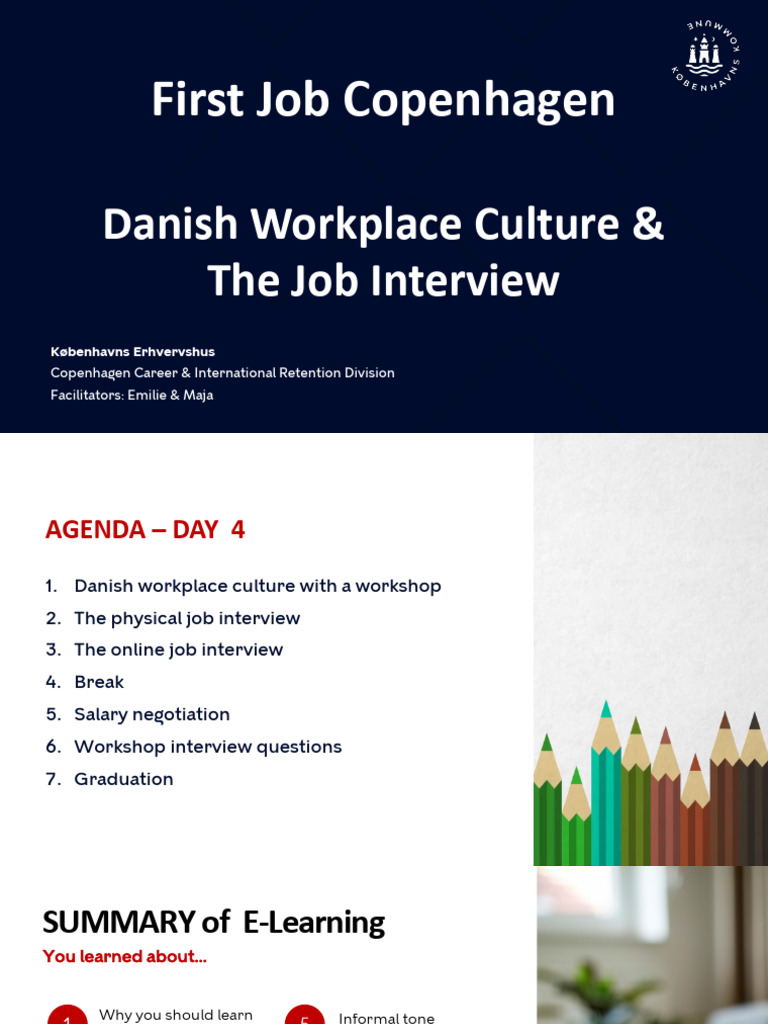 Day 4 Danish Workplace Culture and Job Interview | PDF | Salary